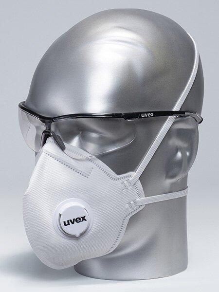 Combining respiratory protection & eyewear | Product assistants | uvex ...