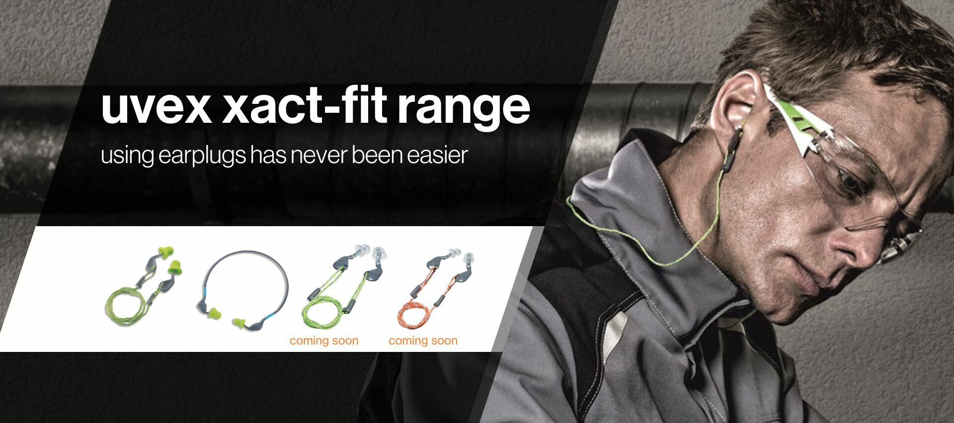 uvex xact fit range | earplugs for work designed for optimum fit