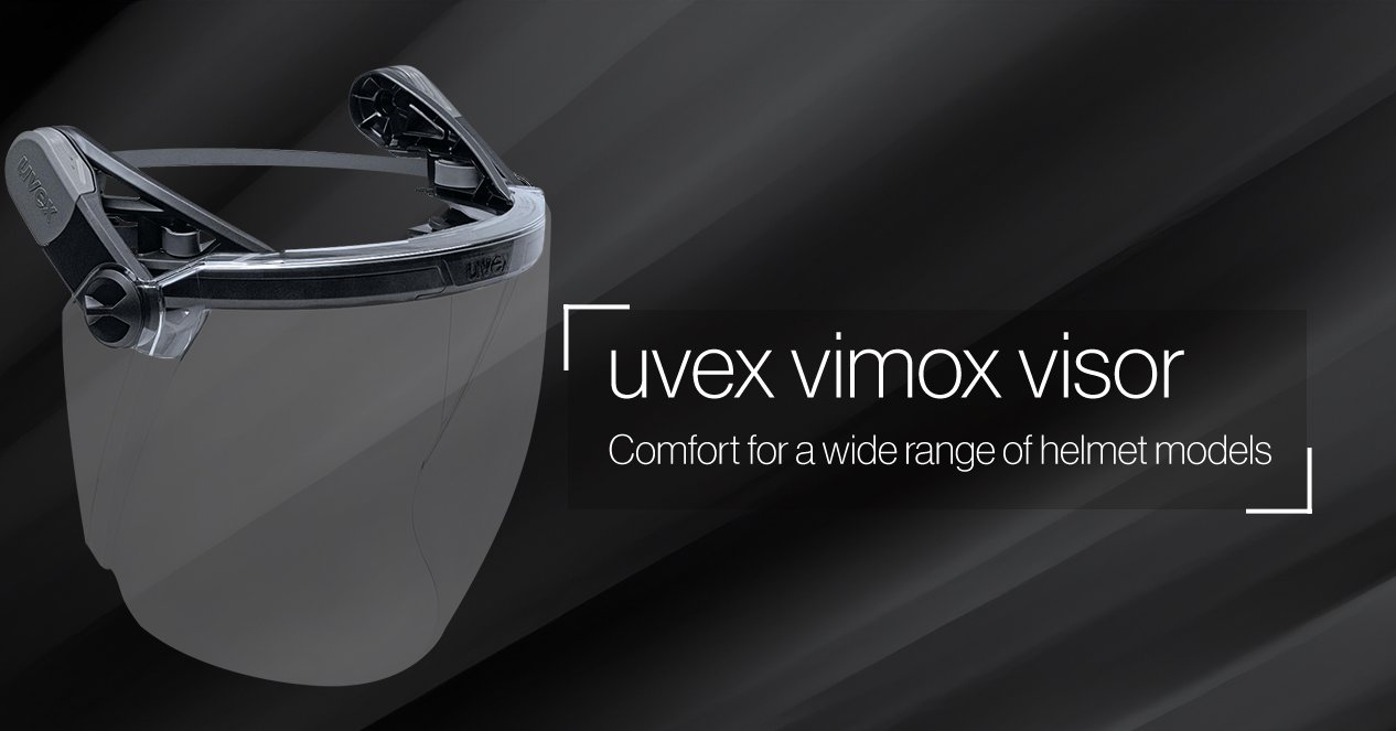 Visor for common safety helmets | uvex vimox