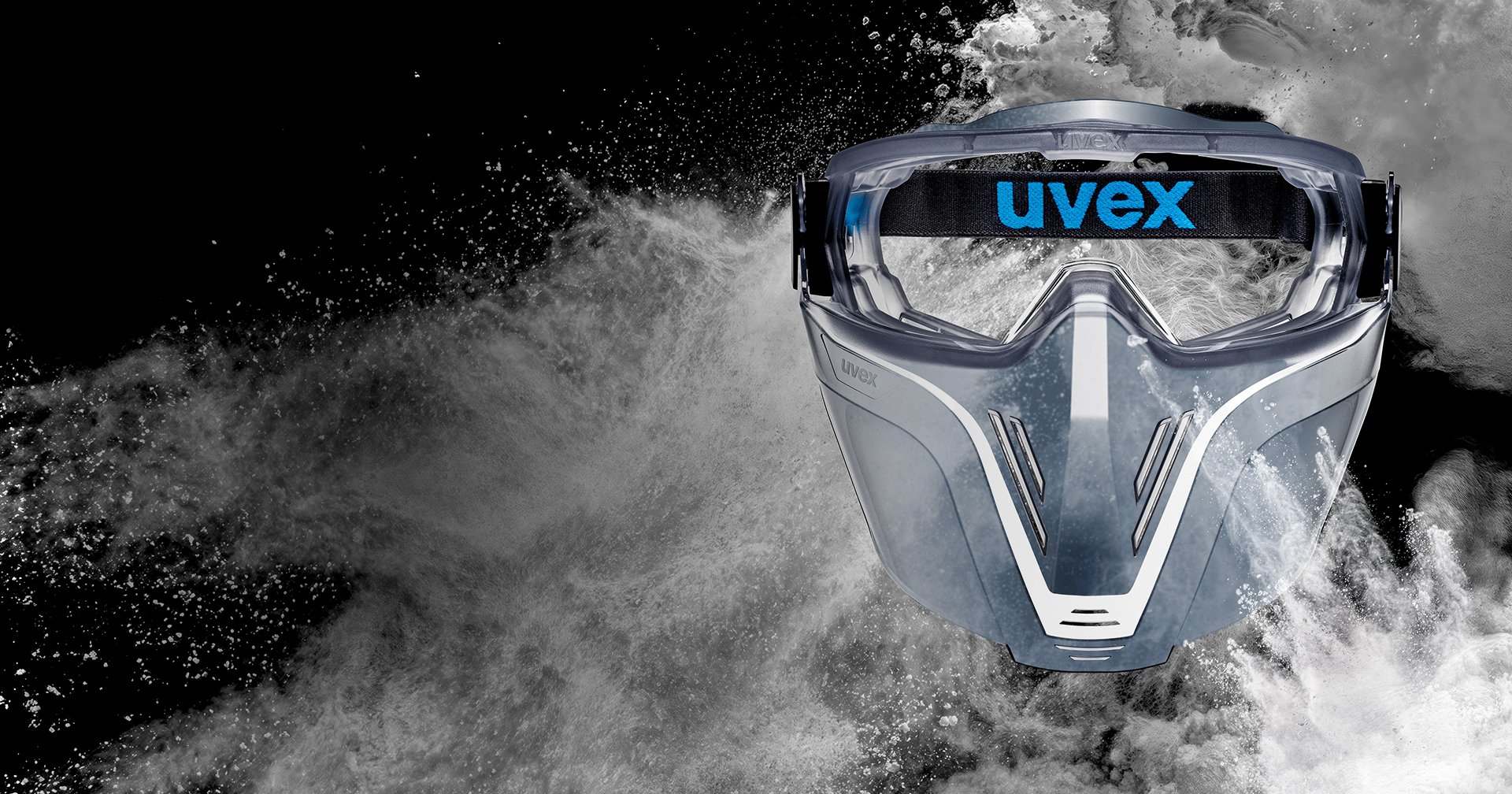 Flexible safety eyewear system with face protection | uvex hypervision