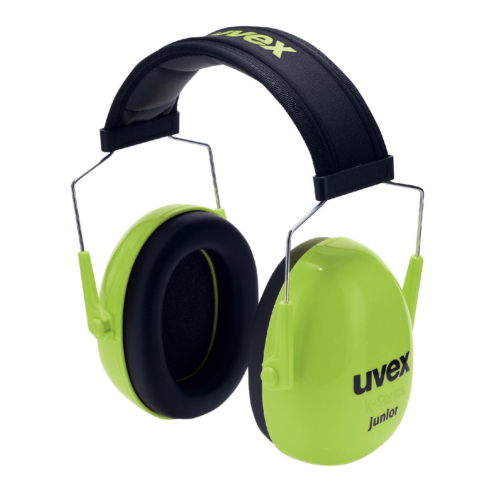 uvex K junior kids earmuffs (lime) | Hearing protection